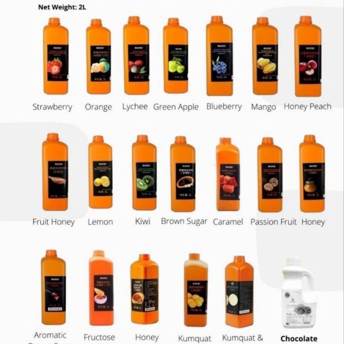 Jual Boduo Lychee Flavored Beverage Concentrated Sirup Leci 2 liter ...