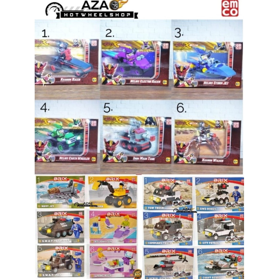 Jual KOMPLIT EMCO Lego Bima Brix Building Blocks Mainan Bongkar Pasang ...