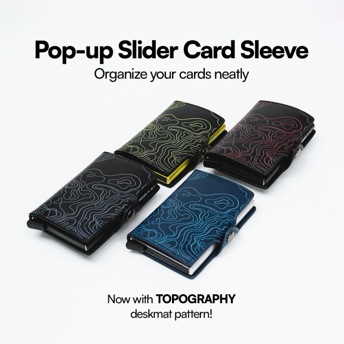 Jual CLASSIC TOPOGRAPHY RFID Leather Pop Up Card Case Wallet by GLHF ...