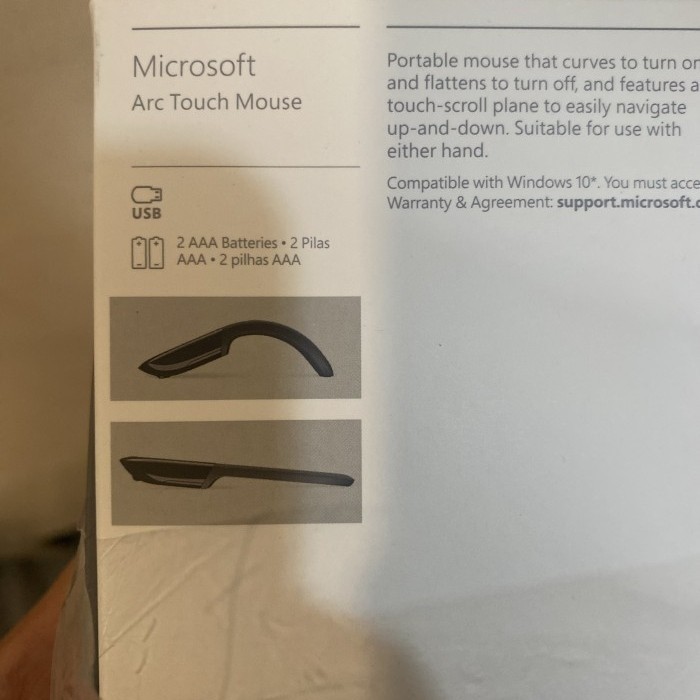 Jual microsoft surface pro arc mouse for surface pro 5 6 7 Go Original ...