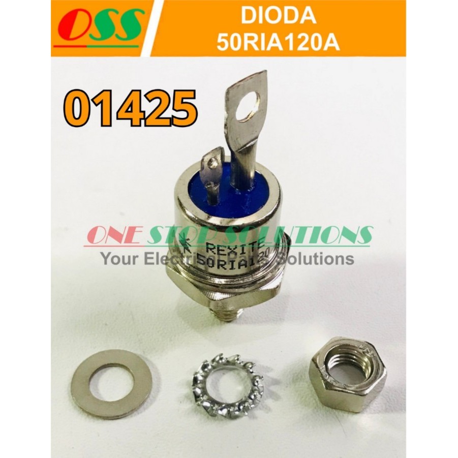 Jual DIODA SCR ATAU ACR 50RIA120A 1200V 50 RIA 120A BAUT NEW THYRISTOR ...
