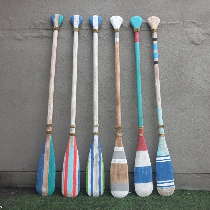 Jual Dekorasi Dayung Kayu Jumbo Bermotif Barang Unik Home Decor Gercep ...