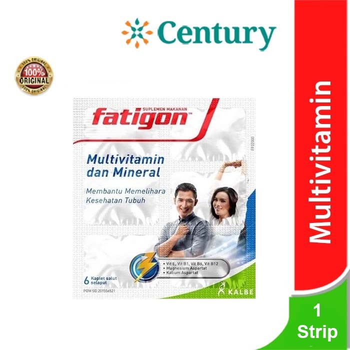 Jual Fatigon Multivitamin 1 Strip isi 6 Kapsul / Multivitamin | Shopee ...