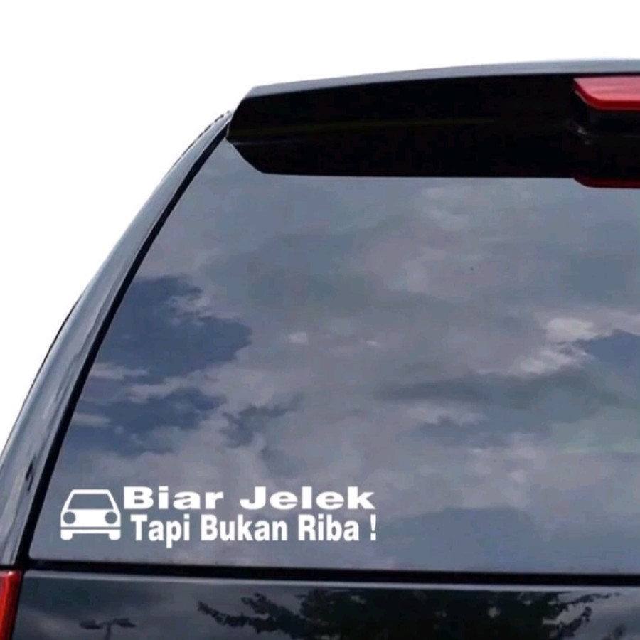 Jual Stiker Jelek tapi bukan mobil riba new Keren Unik Lucu - Putih ...