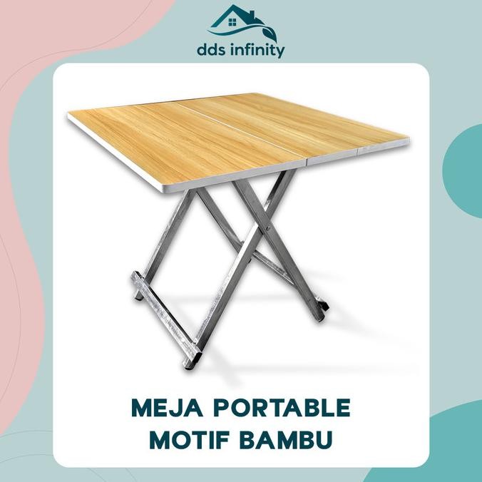 Jual Meja Portable Bambu Meja Lipat Serbaguna | Shopee Indonesia