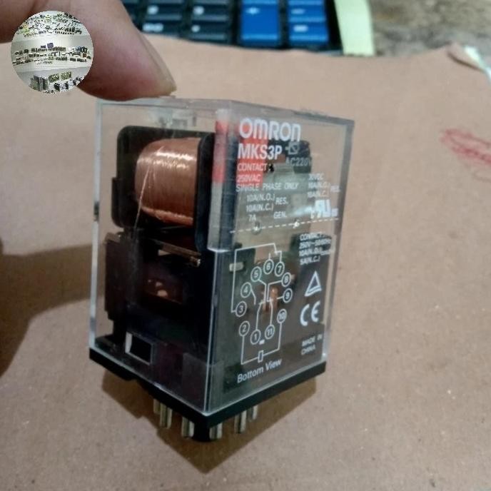 Jual Promo Relay Omron MKS3P 11pin 220vac Original COD | Shopee Indonesia