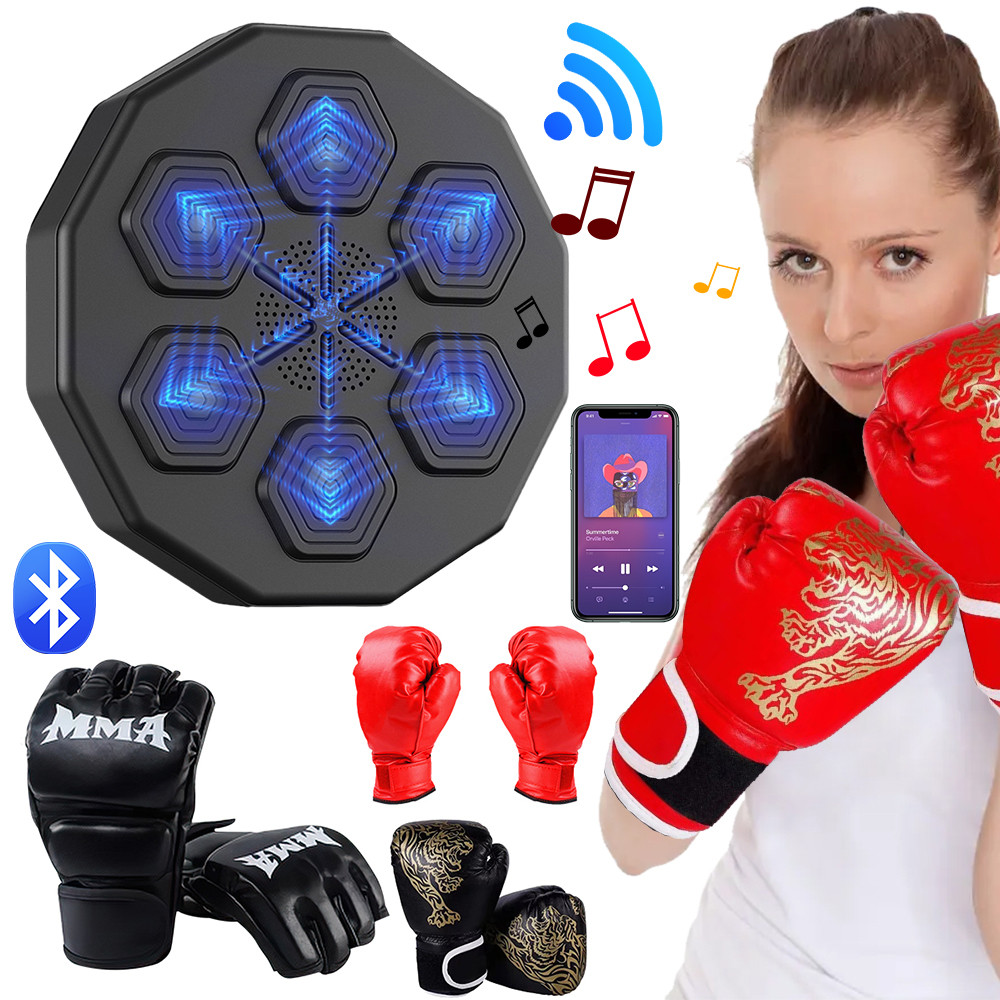 Jual Smart Music Boxing Machine LED Wall Tarted Punching Pad | Shopee ...