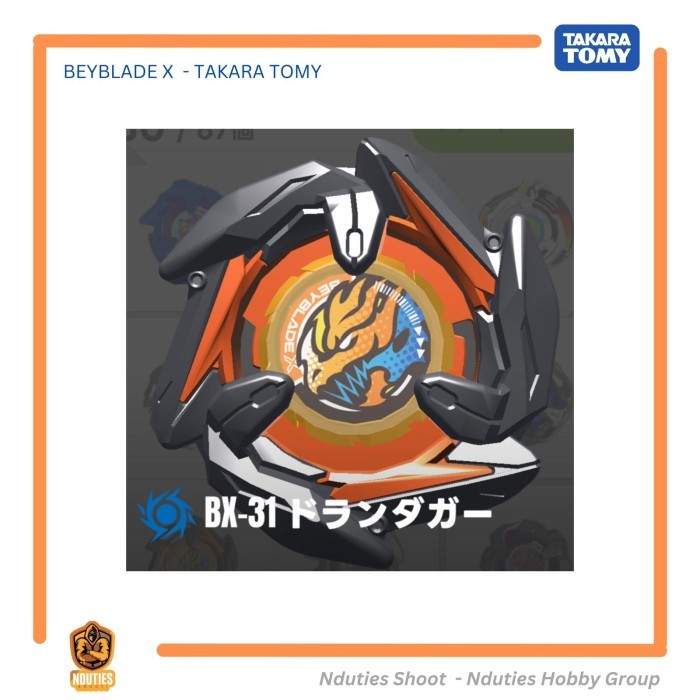 Jual BX-31 Beyblade X Blade Dran Dagger Orange Takara Tomy Original ...