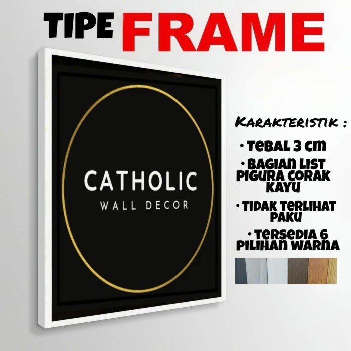 Jual Hiasan Dinding Katolik Gambar Bunda Maria Tampak 3D Ukuran 60X40Cm ...