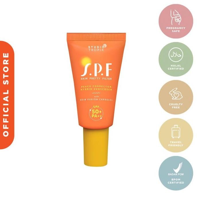 Jual MSBB - Studio Tropik SPF 50+ PA++ Peach 15gr | Shopee Indonesia