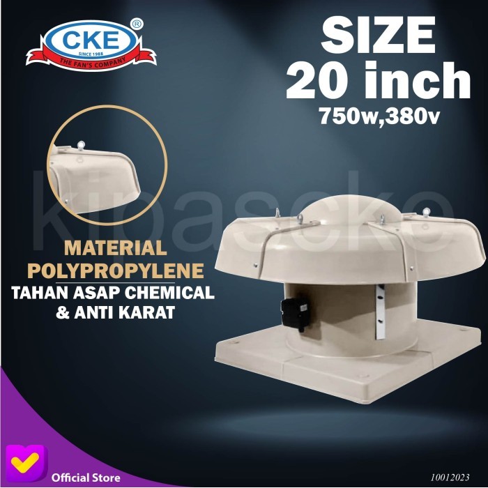 Jual Roof Fan 20" Exhaust Atap Ventilasi Atap Blower Atap Kipas Atap ...
