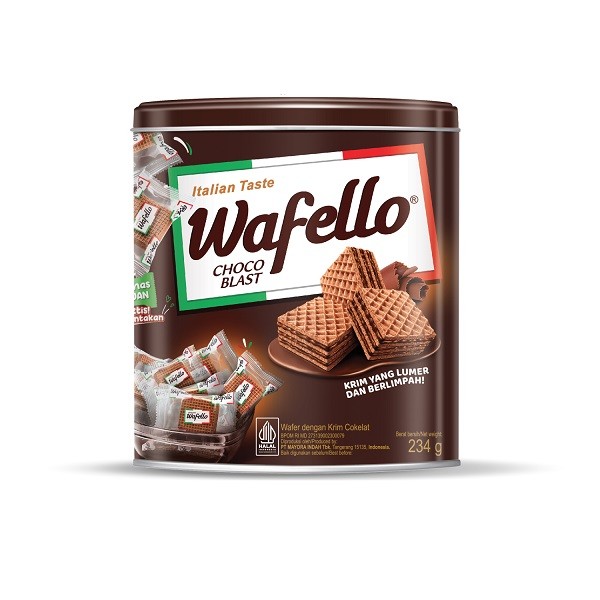 Jual ROMA WAFELLO WAFER COKLAT CAN 234 GR | Shopee Indonesia