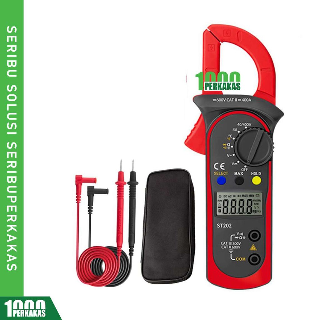 Jual 1P Ampere Tang Digital ST201 / Clamp Meter ST 201 / Ampermeter / Multimeter | Shopee Indonesia