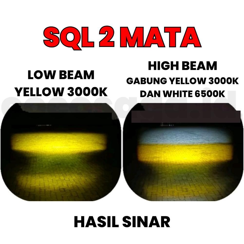 Jual ORIGINAL Lampu Tembak Laser LED / Foglamp LED D3 SQL 2 mata (Putih ...
