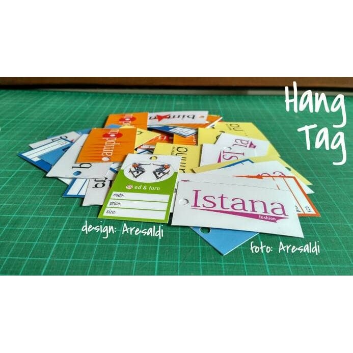 Jual HANG TAG PROMOSI LABEL BAJU KAOS DASTER | Shopee Indonesia