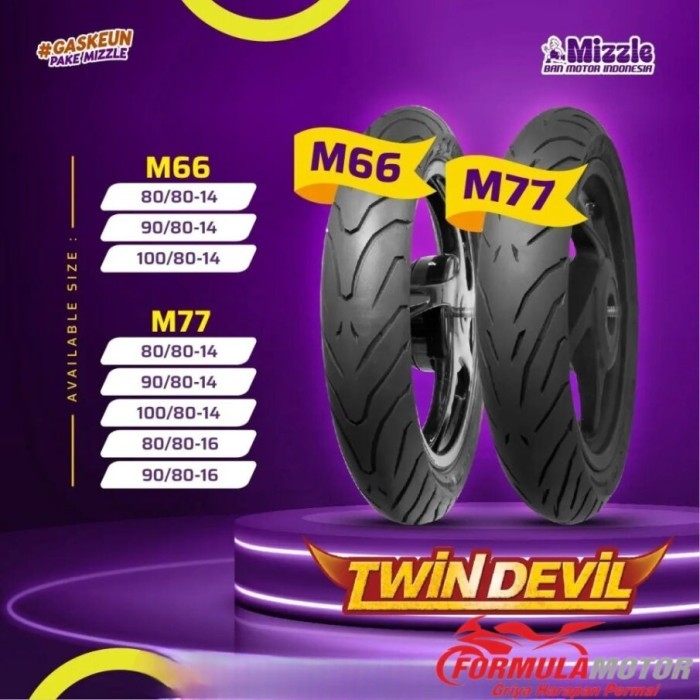 Jual Ban Motor Mizzle M77 Tubeless - Ban Motor Mizzle Ring 14 Tubles ...