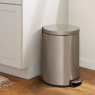 Jual Tempat Tong Sampah Injak Stainless Steel Pedal Bin 20 Liter Krisbow | Shopee Indonesia