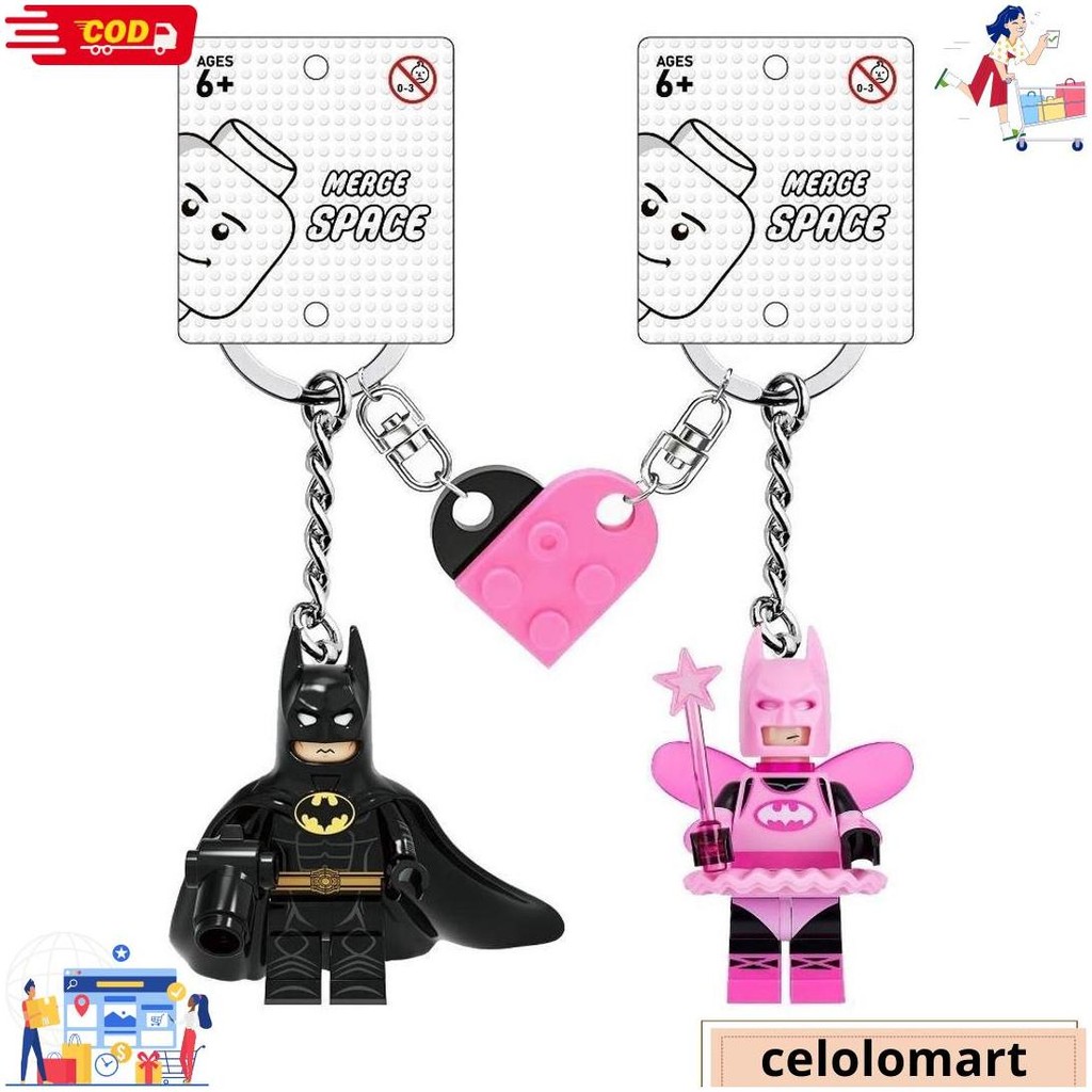 Jual Valentine Gift 2 Pcs Marvel Keychain Dg Minifigure Spiderman ...