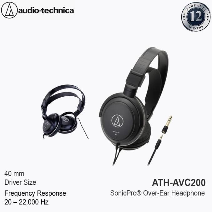 Jual Audio Technica Ath-Avc200 Sonicpro Over-Ear Headphone - Black | Shopee Indonesia