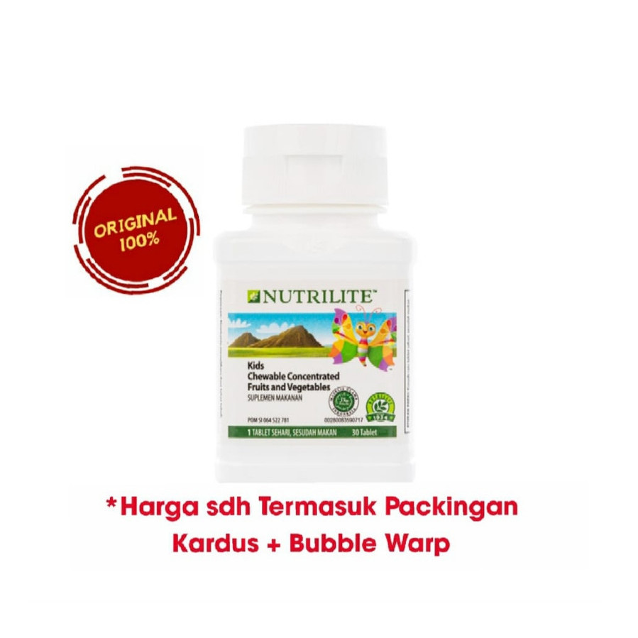 Jual Nutrilite Chewable Concentrate Fruit & Vegetables vitamin anak Amway Original / Nutrilite ...