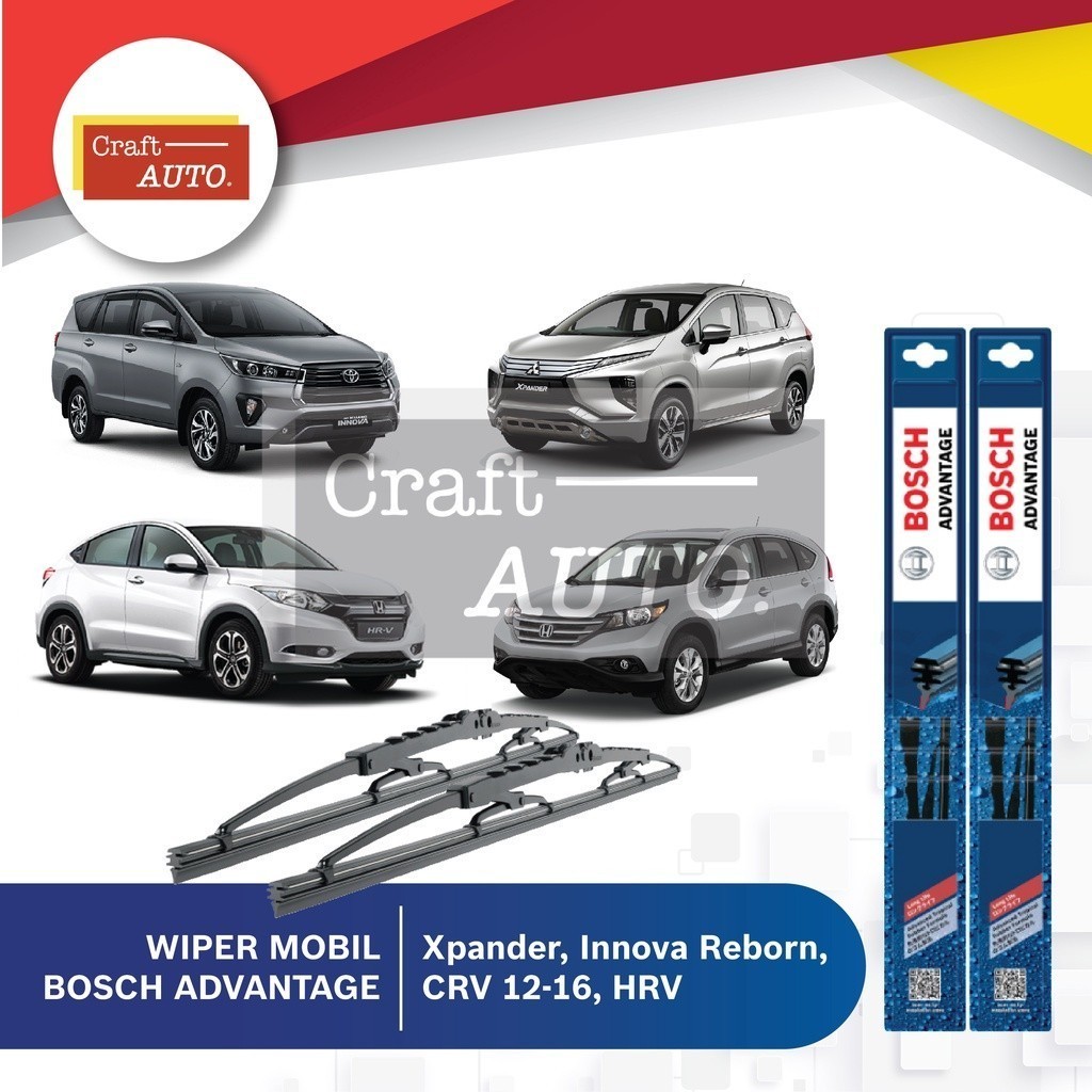 Jual Wiper Mobil Bosch Xpander, Innova Reborn, CRV 12-16, HRV | Shopee ...
