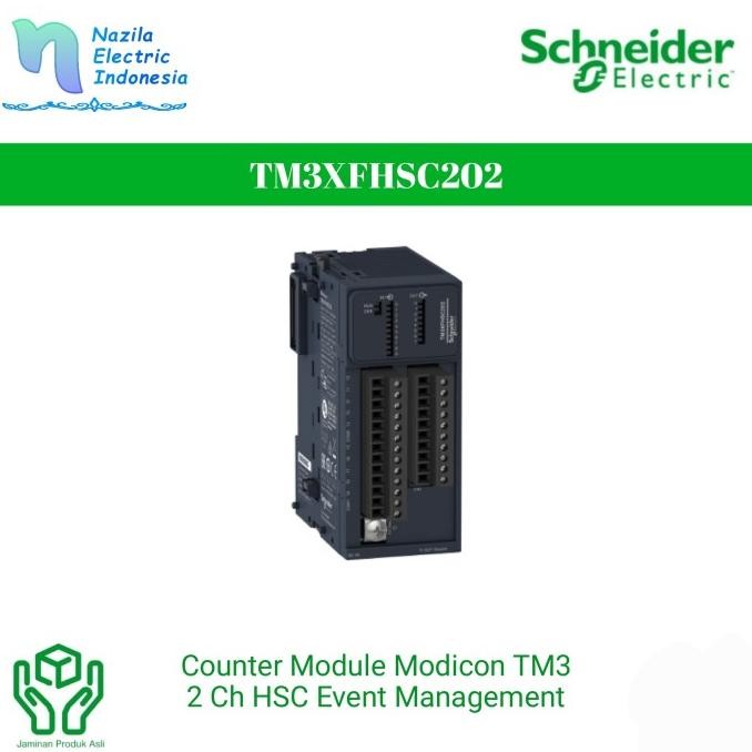 Jual Spesial Schneider Tm3Xfhsc202 Modicon Tm3 Counter Module 2 Channel ...