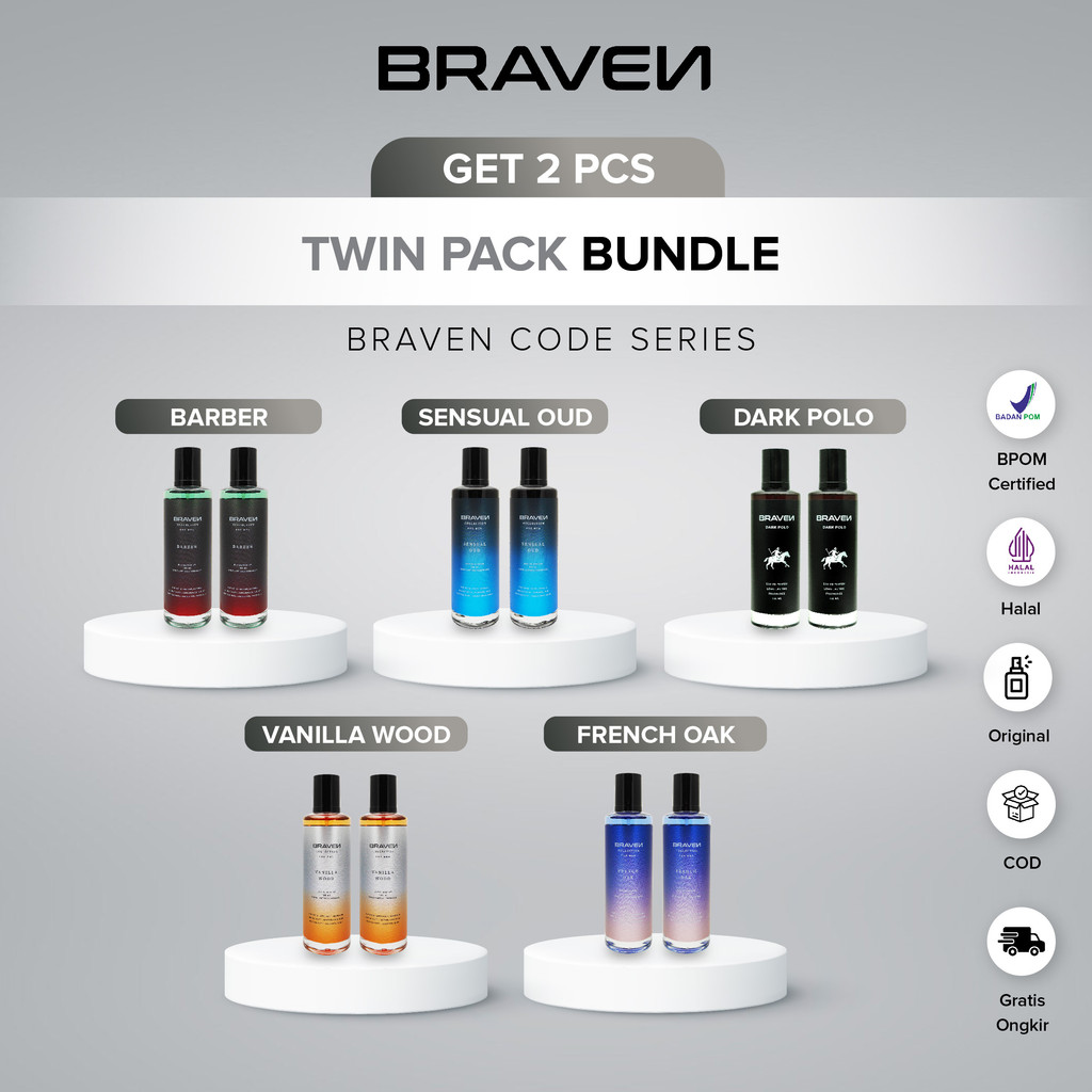 Jual 【GET 2 PCS】BRAVEN TWIN PACK BUNDLE | Braven Collection Eau De ...