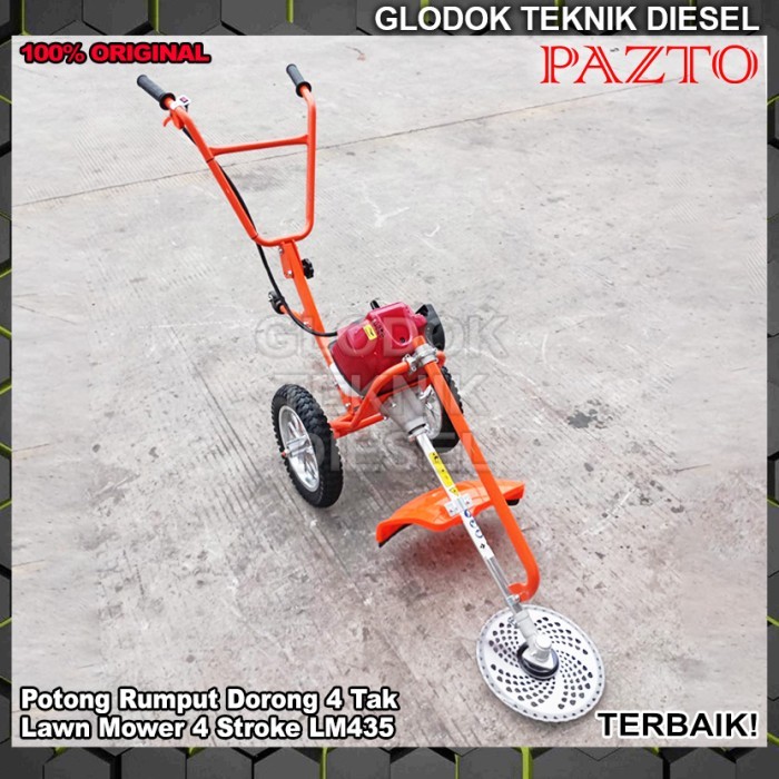 Jual Pazto Mesin Potong Rumput Dorong Bensin 4 Tak LM 435 Gasoline Lawn ...