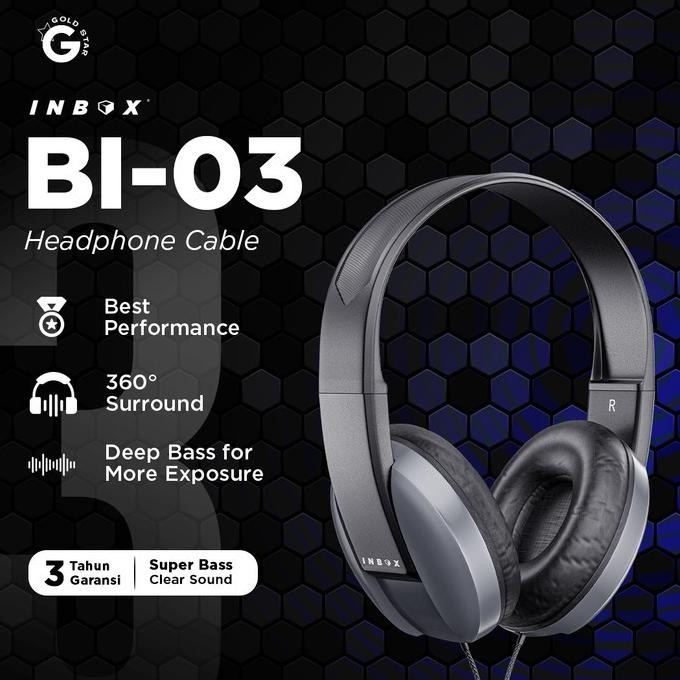 Jual produk baru!! inbox bi-03 headphone bando gaming kabel bass stereo dengan mic | Shopee ...