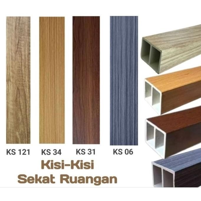 Jual Partisi Hollow PVC 3 METER Kisi Kisi Sekat Ruangan Indoor Motif ...