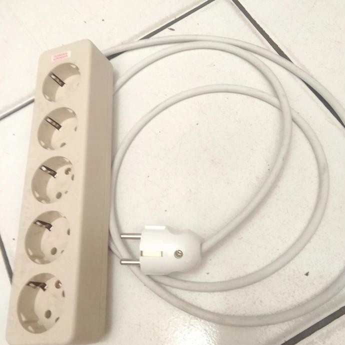 Jual sambungan kabel 3 meter colokan isi 5 steker broco kabel rol ...