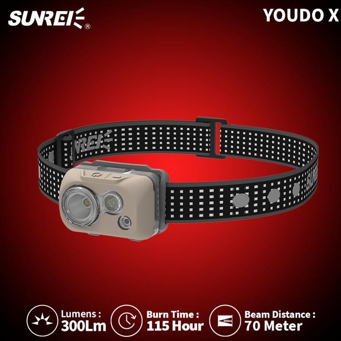 Jual Lampu Kepala Headlamp Sunrei Youdo X Red Light 300 Lumens Ipx8 ...