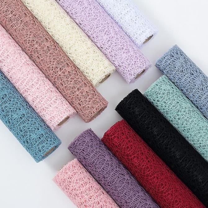 Jual [50 x 450 CM] Flower Mesh Korean Jaring Besar / Polynet FW-EA ...