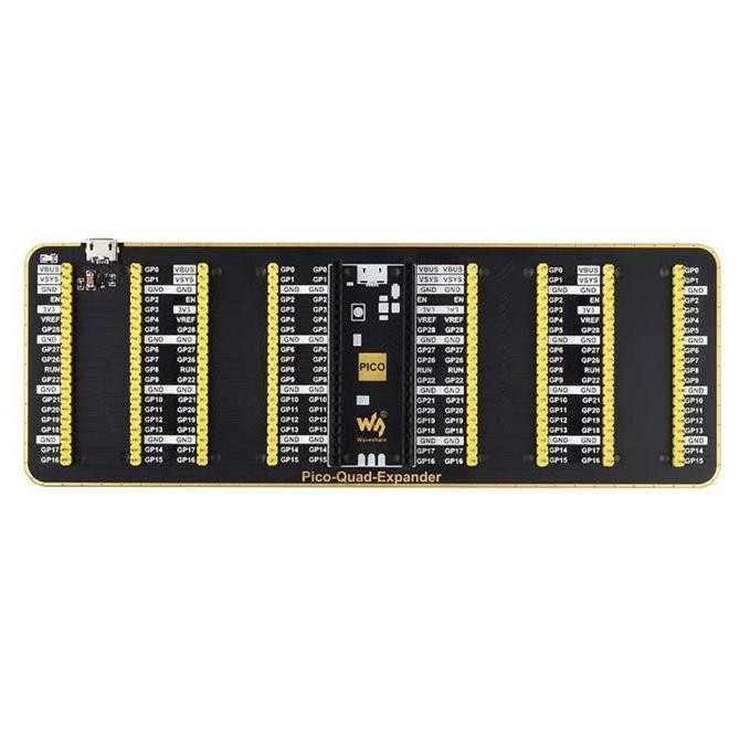 Jual Waveshare Quad GPIO Expander Four Sets of Male Headers USB Power ...