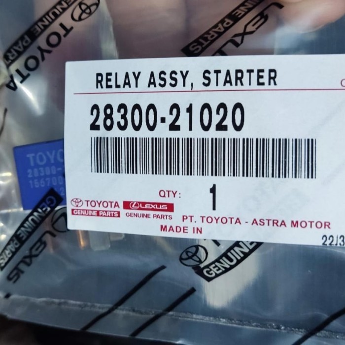 Jual Relay Starter Toyota 28300-21020 Original | Shopee Indonesia