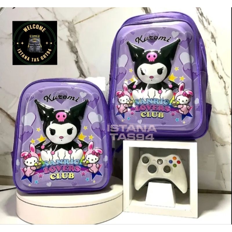 Jual Tas ransel anak TK SD 3D LED Karakter KUROMI Tas sekolah anak perempuan | Shopee Indonesia