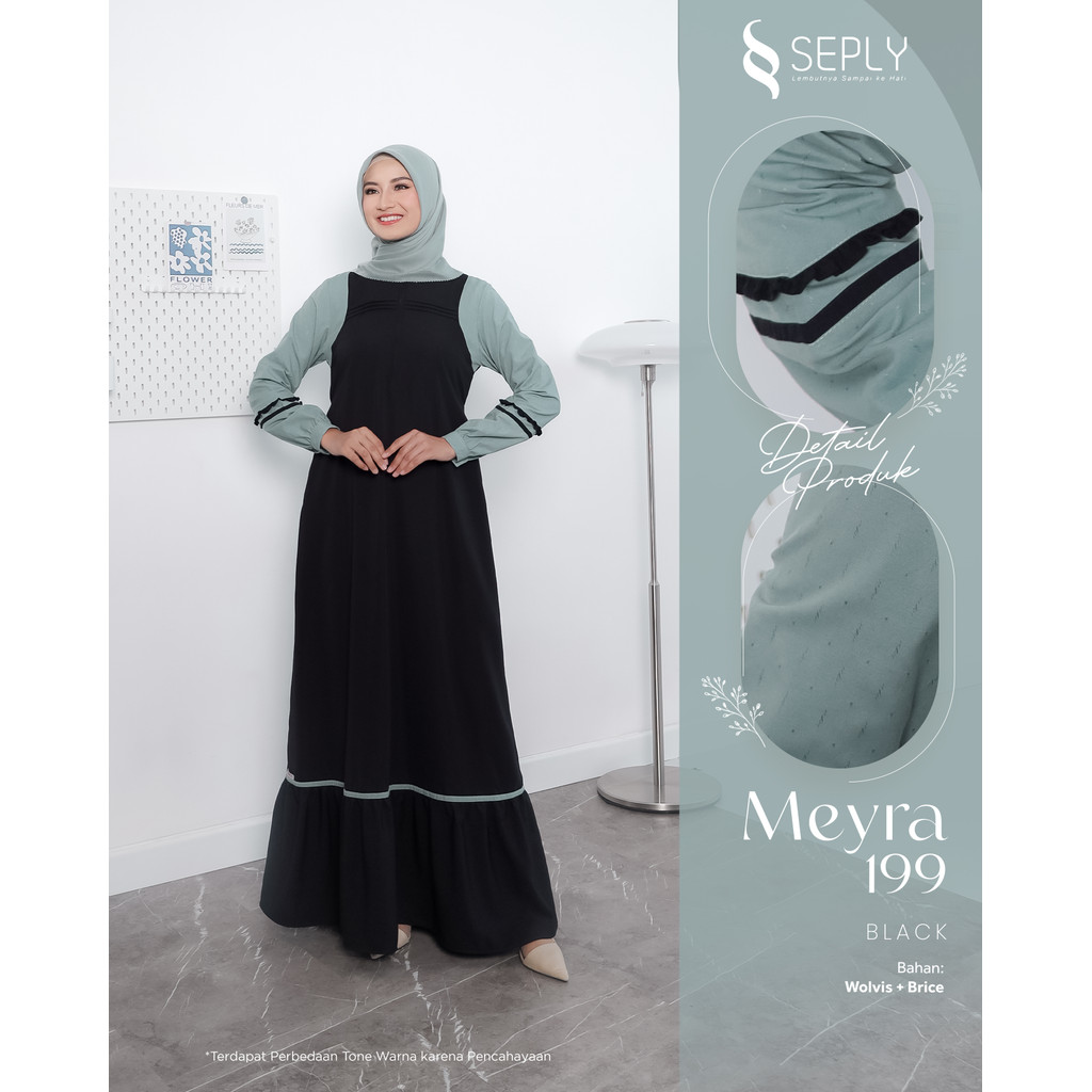 Jual GAMIS SEPLY MEYRA 199 | Model Baju Gamis Terbaru Lebaran 2025 ...
