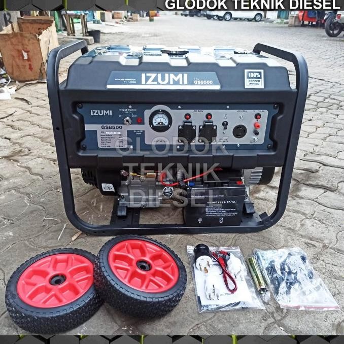 Jual IZUMI GENSET BENSIN 7000 WATT W ( GENERATOR LISTRIK ) GS-8500 ORIGINAL DAN TERPERCAYA ...
