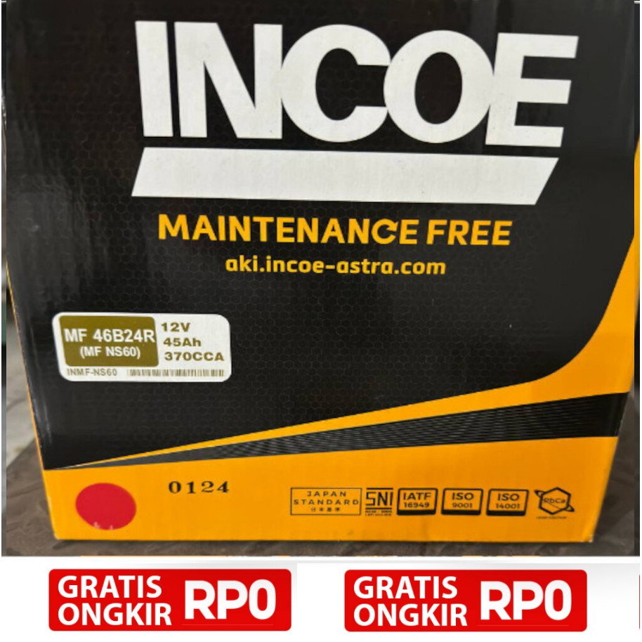 Jual Aki Kering Hyundai Atoz ORIGINAL NS60 / 46B24R Asli Original 100% | Shopee Indonesia