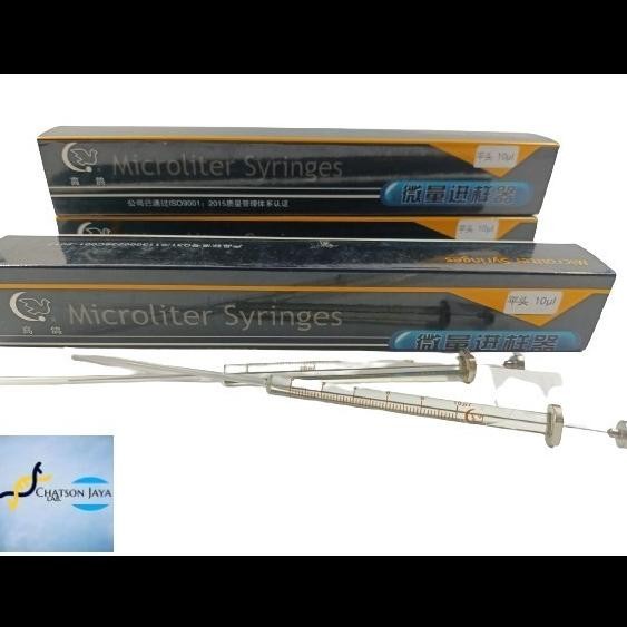 Jual Microliter Syringe Injector Glass ( 500 ul ) Mikroliter Syringe ...