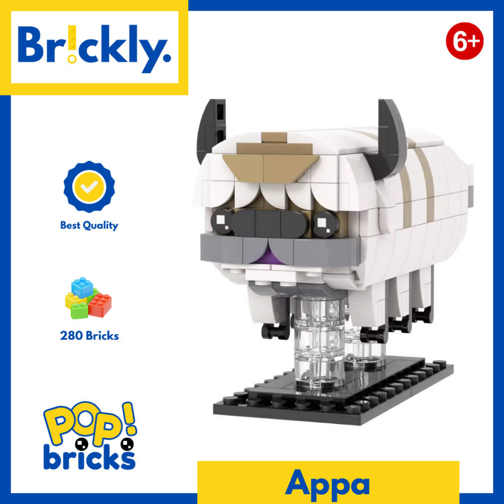 Jual Appa - Brickly POP! Bricks Avatar Mainan Balok Susun Blocks Mini ...