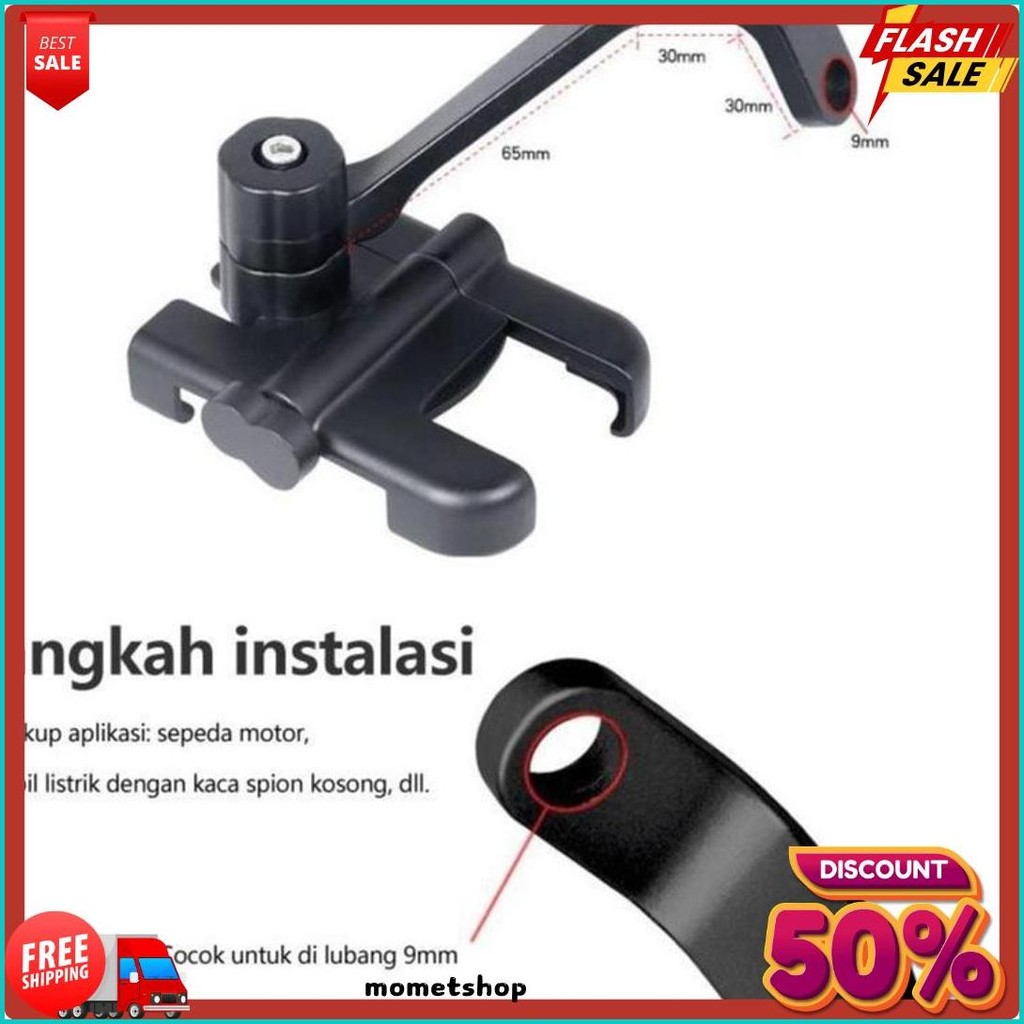 Jual Holder Spion Motor Hm20 Hm-20 Phone Stand Handphone Senderan Dudukan Hape Alat Penyangga Hp ...