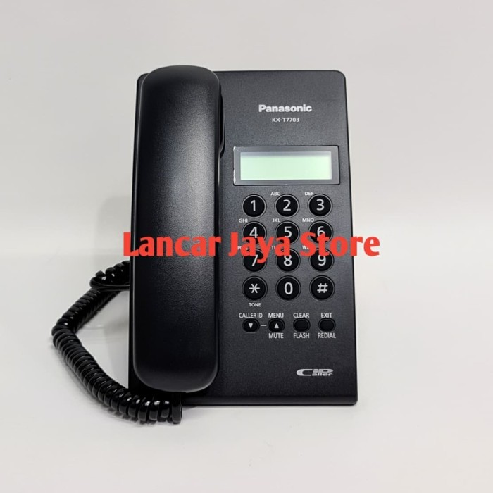 Jual Telepon Kabel Analog Panasonic Kx-T7703 (Hitam) Telepon Kantor/Rumah | Shopee Indonesia
