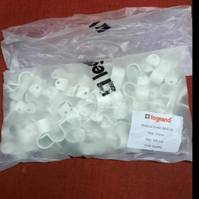 Jual KLEM PIPA LISTRIK CONDUIT PVC 20 MM 20MM ISI 100 LEGRAND ORIGINAL ...