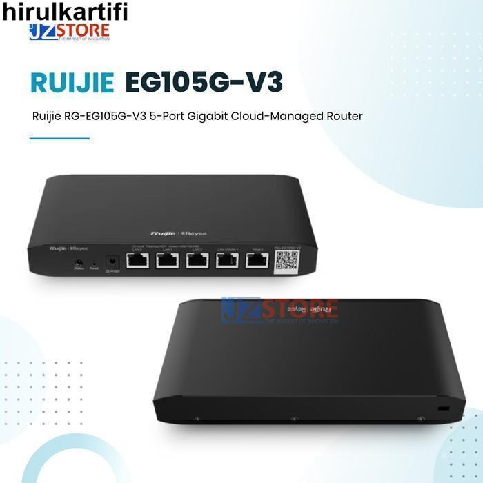 Jual 100% Original Ruijie RG-EG105G-V3 5-Port Gigabit Cloud-Managed Router | Shopee Indonesia