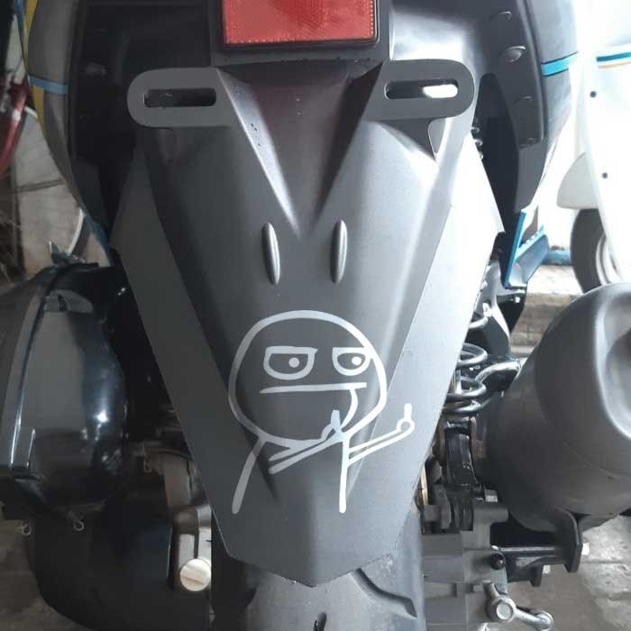 Jual Cutting Stiker Fucek Meme Variasi Motor Mobil Sticker Timbul Keren ...