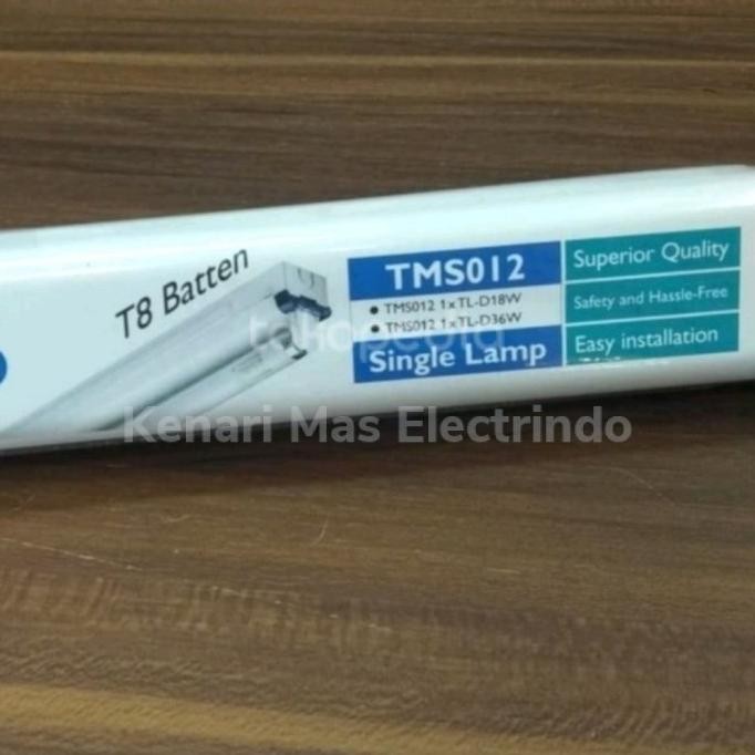 Jual Philips Kap Simbat Tms012 1X18W 18W 60Cm Kap Lampu Tld Philips 18W ...