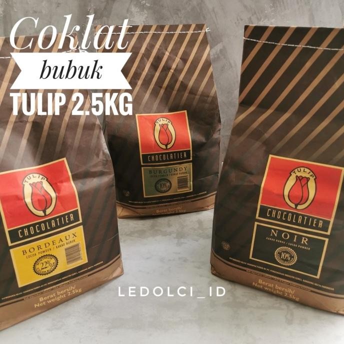 Jual TULIP COKLAT BUBUK COCOA POWDER BORDEAUX BURGUNDY NOIR 2.5 KG 2 ...