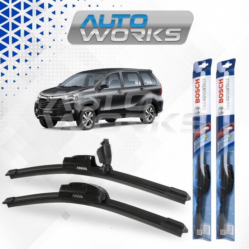 Jual Wiper Mobil Frameless Sepasang (2pcs) Bosch Clear Advantage Toyota Avanza | Shopee Indonesia
