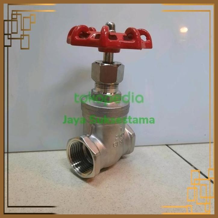 Jual [JST] GATE VALVE STAINLESS SS 316 DRAT 3" INCH SS316 CLASS 200 PSI | Shopee Indonesia